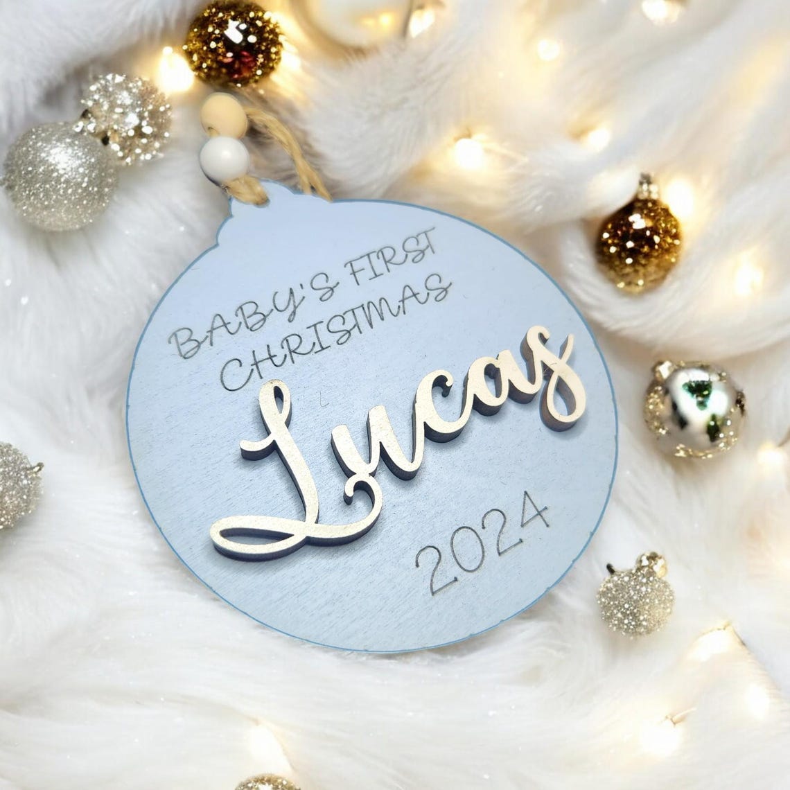 Baby's First Christmas Personalized Ornament | Baby Keepsake Gift ...