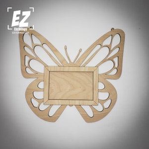 DIY Butterfly Picture Frame | 4x6 Frame Natural Wood | Ready to Be ...