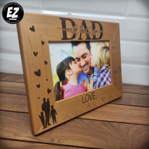 Father's Day Gift | Dad We Love You With Kid's Signatures | Gift for ...