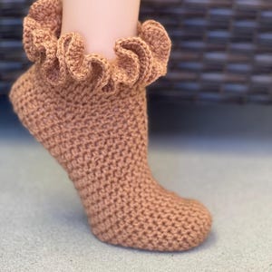 Crochet Ruffle Socks - Etsy