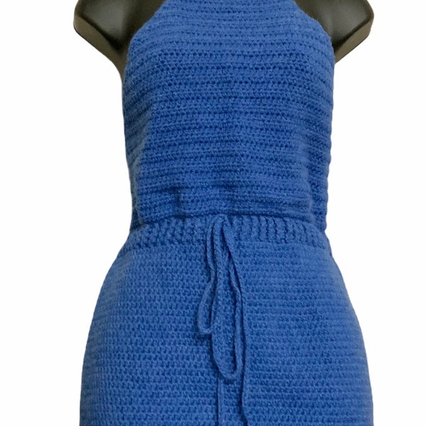 Crochet Halter Dress - Etsy