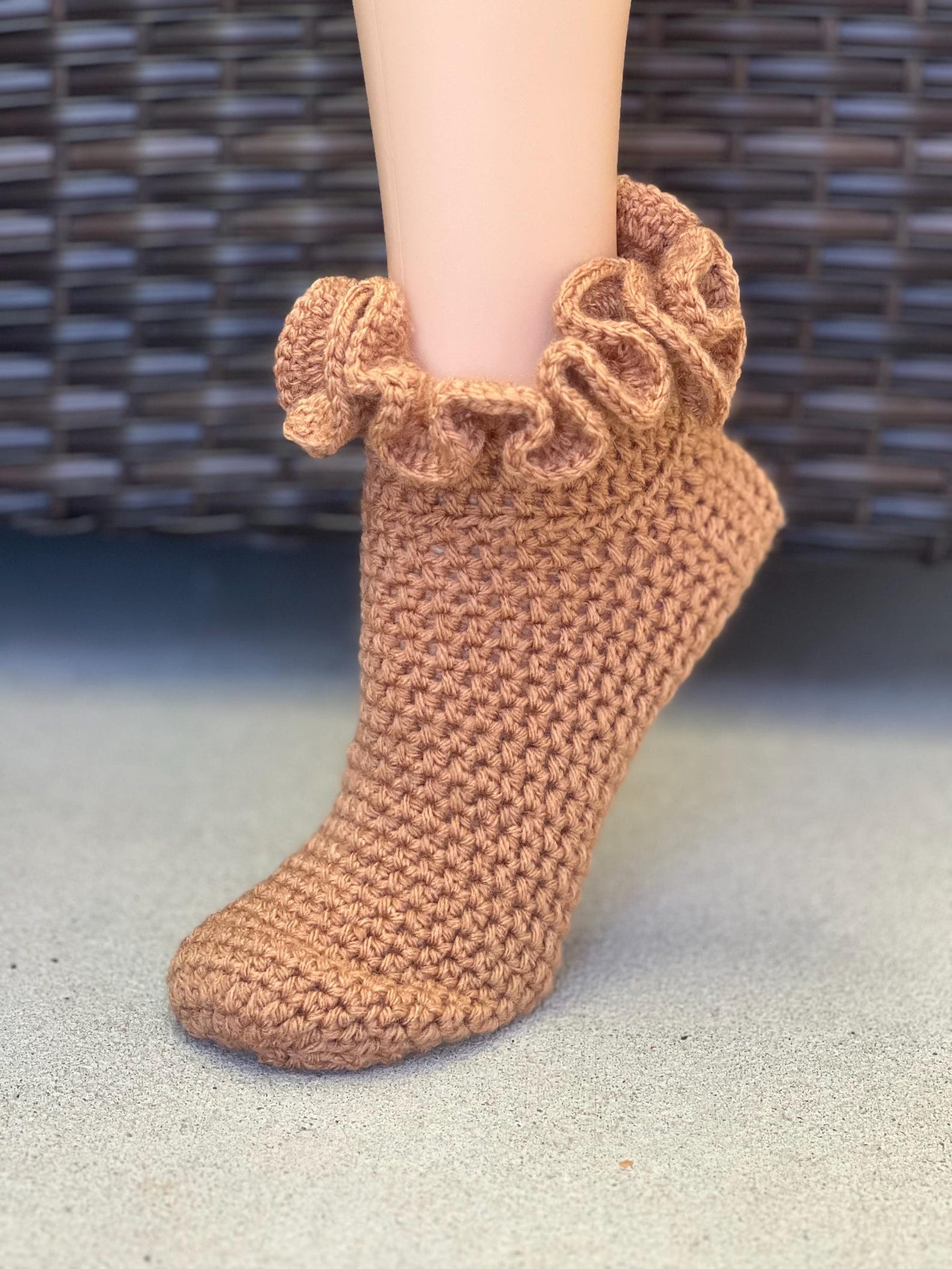 Crochet Ruffle Socks - Etsy