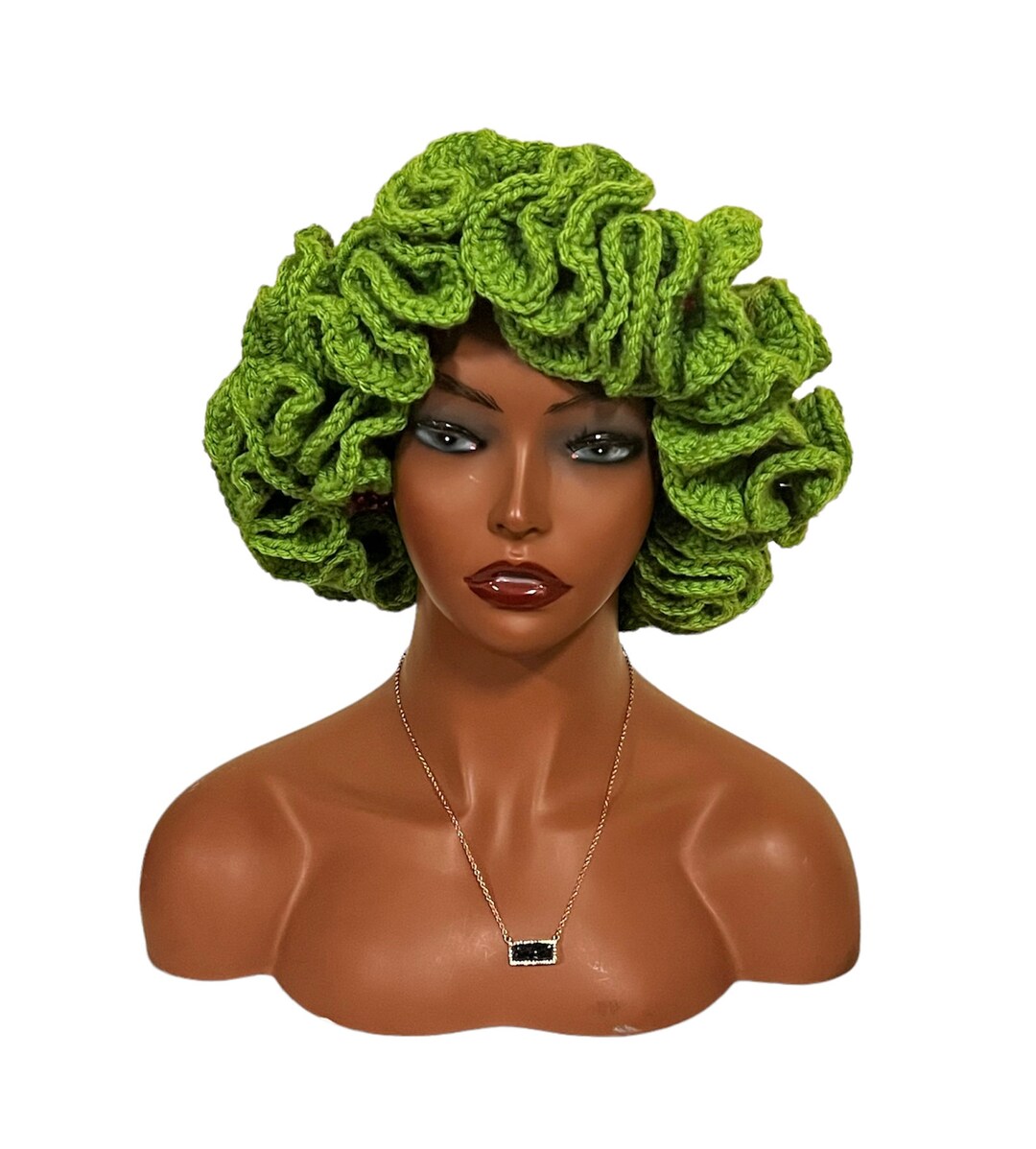 Crocheted Ruffle Hat - Etsy