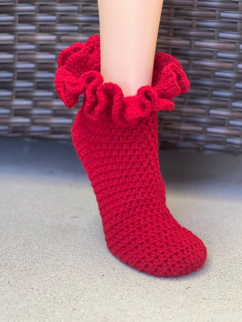 Crochet Ruffle Socks - Etsy