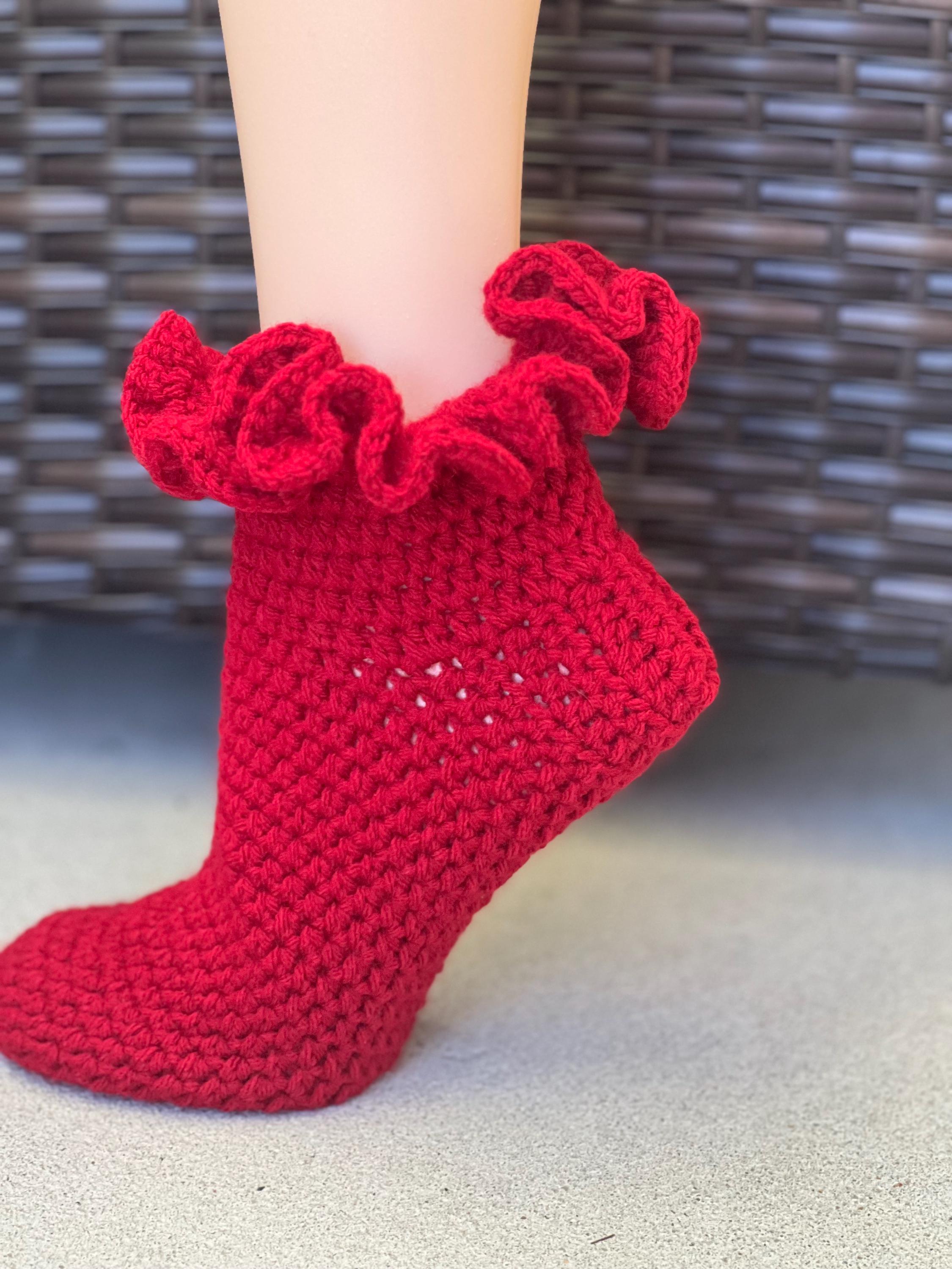 Crochet Ruffle Socks - Etsy