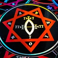 Star of Babalon Vinyl CAR DECAL, Thelema Seal, Occult Sticker, Crowley ...