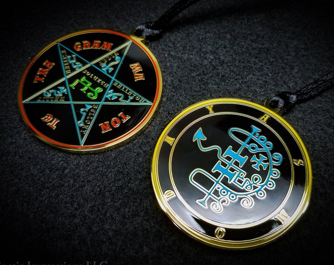 Seal of Asmoday asmodeus // Ars Goetia Demon Sigil Necklace - Etsy