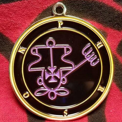 Furcas Demon Sigil Necklace // Ars Goetia Seal Lamen // Lesser - Etsy