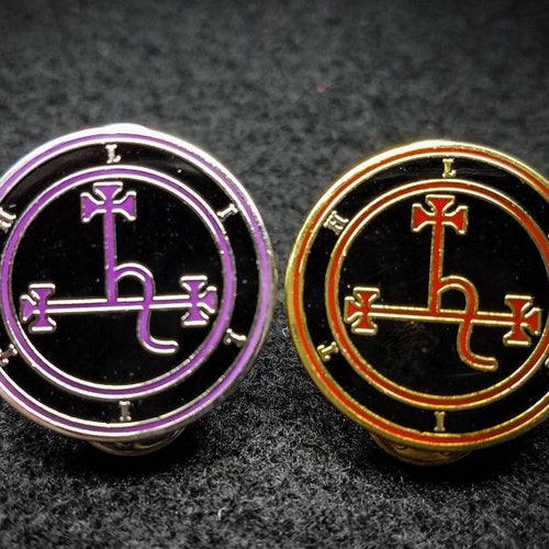 Satanic Satan Pentagram Hard Enamel Pin Satanic Lapel Pin - Etsy