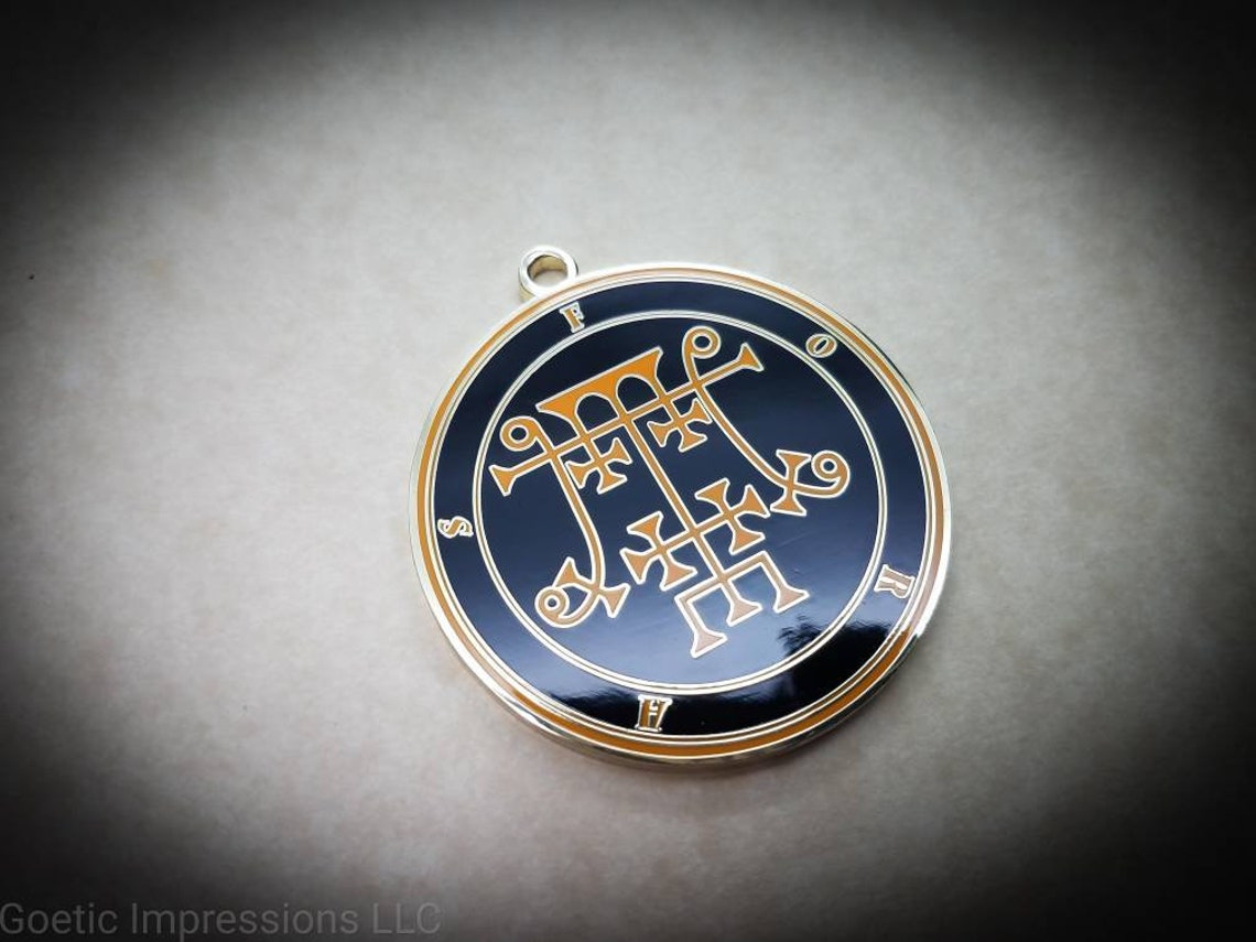 Seal of Foras Sigil Pendant // Ars Goetia Demon Sigil Necklace - Etsy