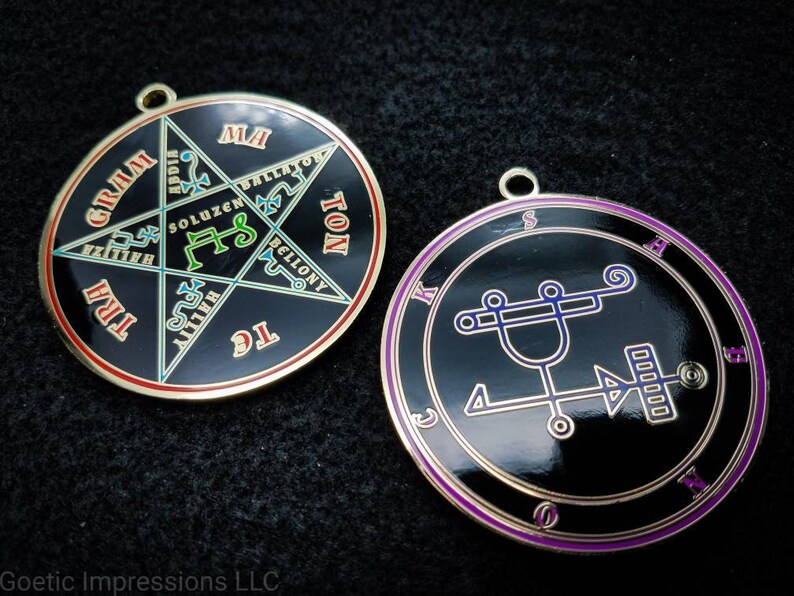 Seal of Sabnock Sigil Pendant // Ars Goetia Demon Necklace // - Etsy ...