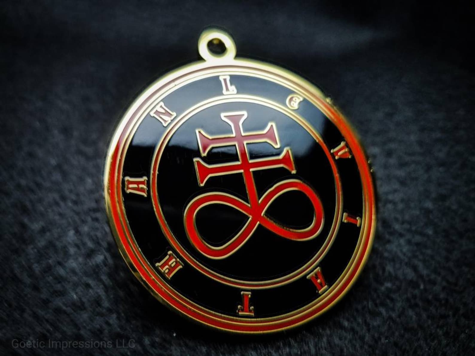 Leviathan Sigil Pendant, Satanic Left Hand Path Medallion - Etsy