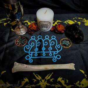 Paimon Altar Cloth // Goetia Sigil Altar Cloth - Etsy