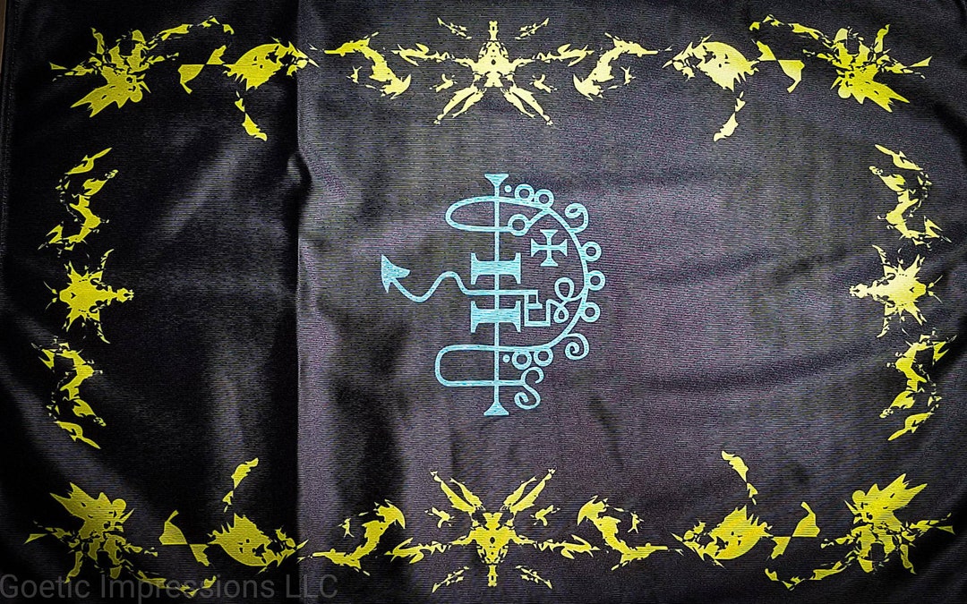 Asmoday Altar Cloth // Ars Goetia Sigil Altar Cloth Wall Hanging - Etsy