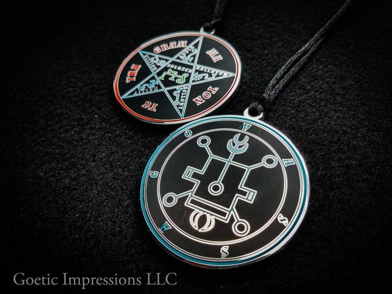 Vassago Sigil Goetia Seal Pendant for Goetic Demon Summoning - Etsy
