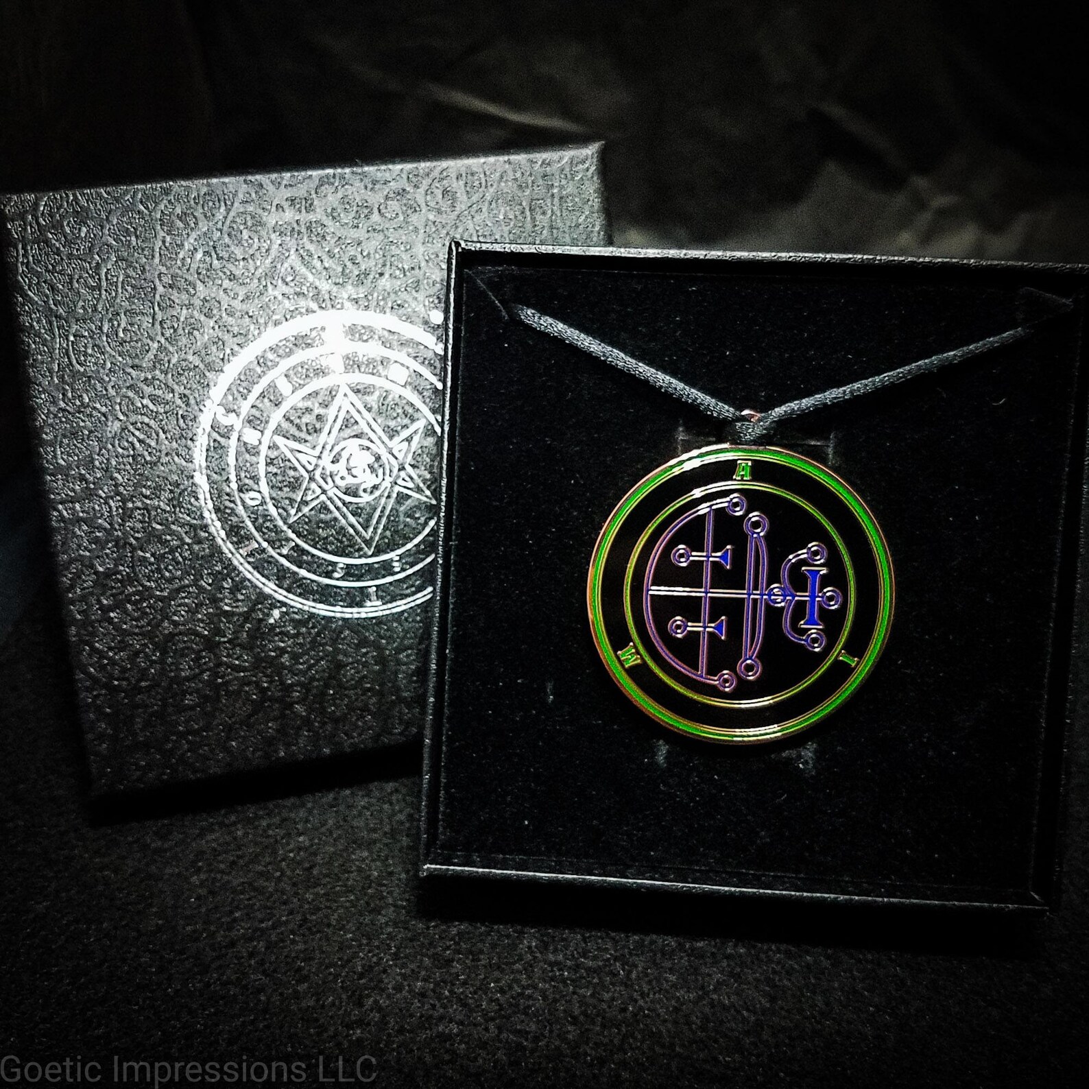 Seal of Aim (haborym) // Ars Goetia Demon Sigil Necklace // Lesser Key ...