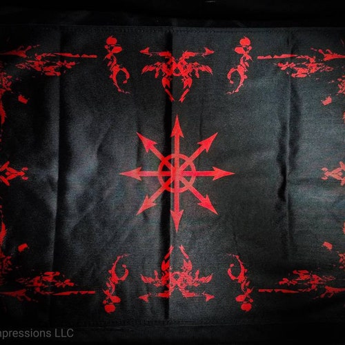 Chaos Star Altar Cloth // Satanic Sigil Altar Cloth // Chaos - Etsy