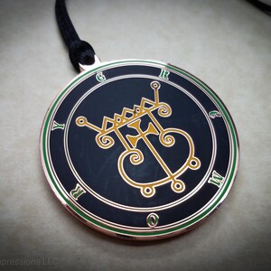 Copper Gremory Sigil Necklace // Ars Goetia Demon Seal // Lesser Key of ...
