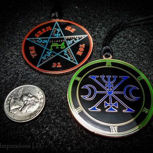 Seal of Murmur Sigil Necklace // Ars Goetia Demon Amulet // Lesser Key ...