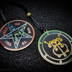 Copper Gremory Sigil Necklace // Ars Goetia Demon Seal // Lesser Key of ...