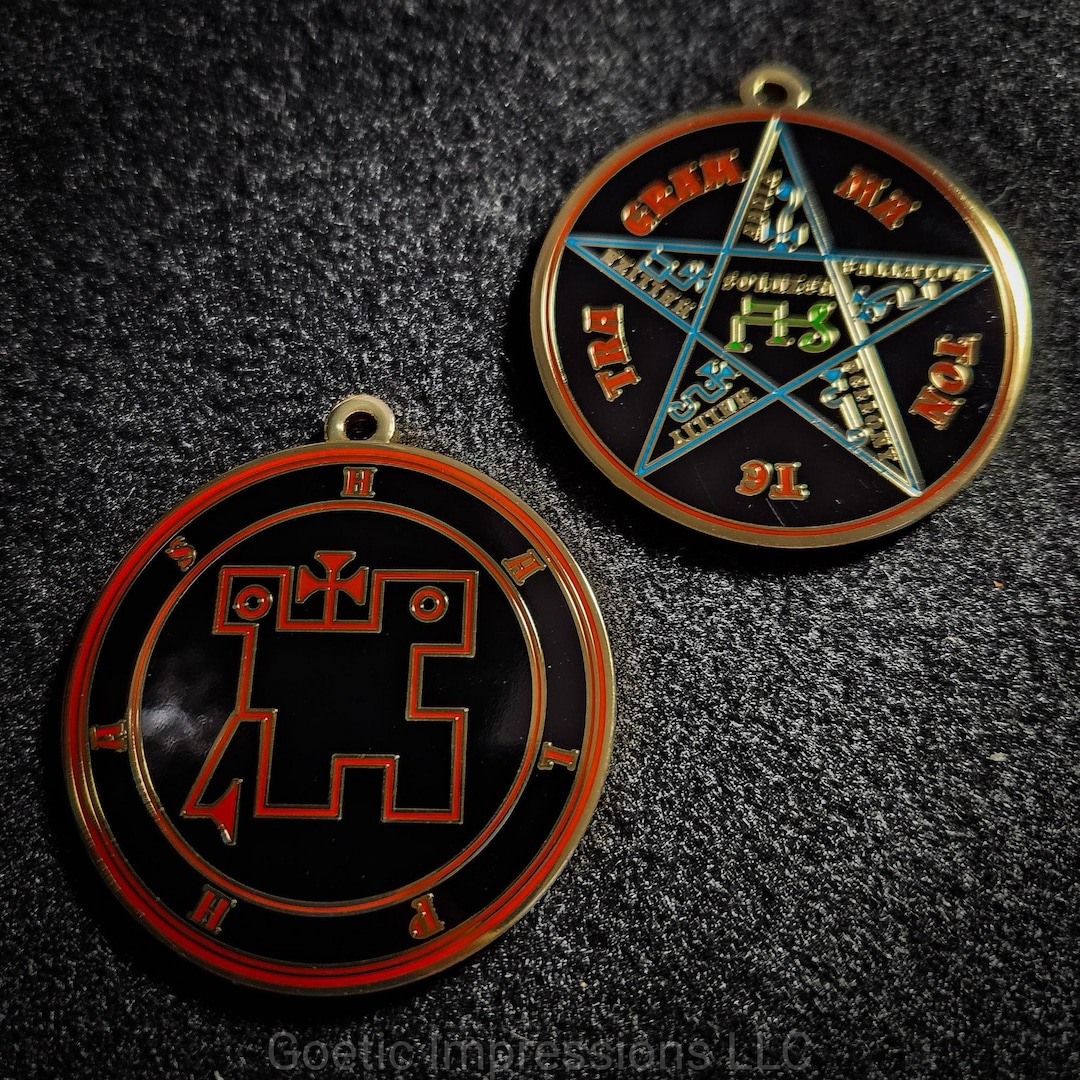 Halphas Sigil Necklace // Ars Goetia Goetic Demon Seal Pendant ...