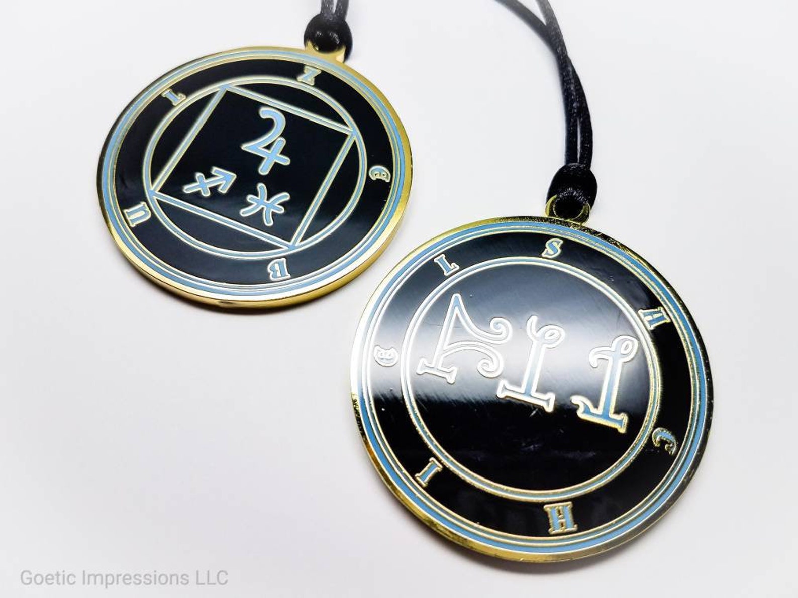 Archangel Sachiel Sigil Medallion Heptameron Inspired - Etsy