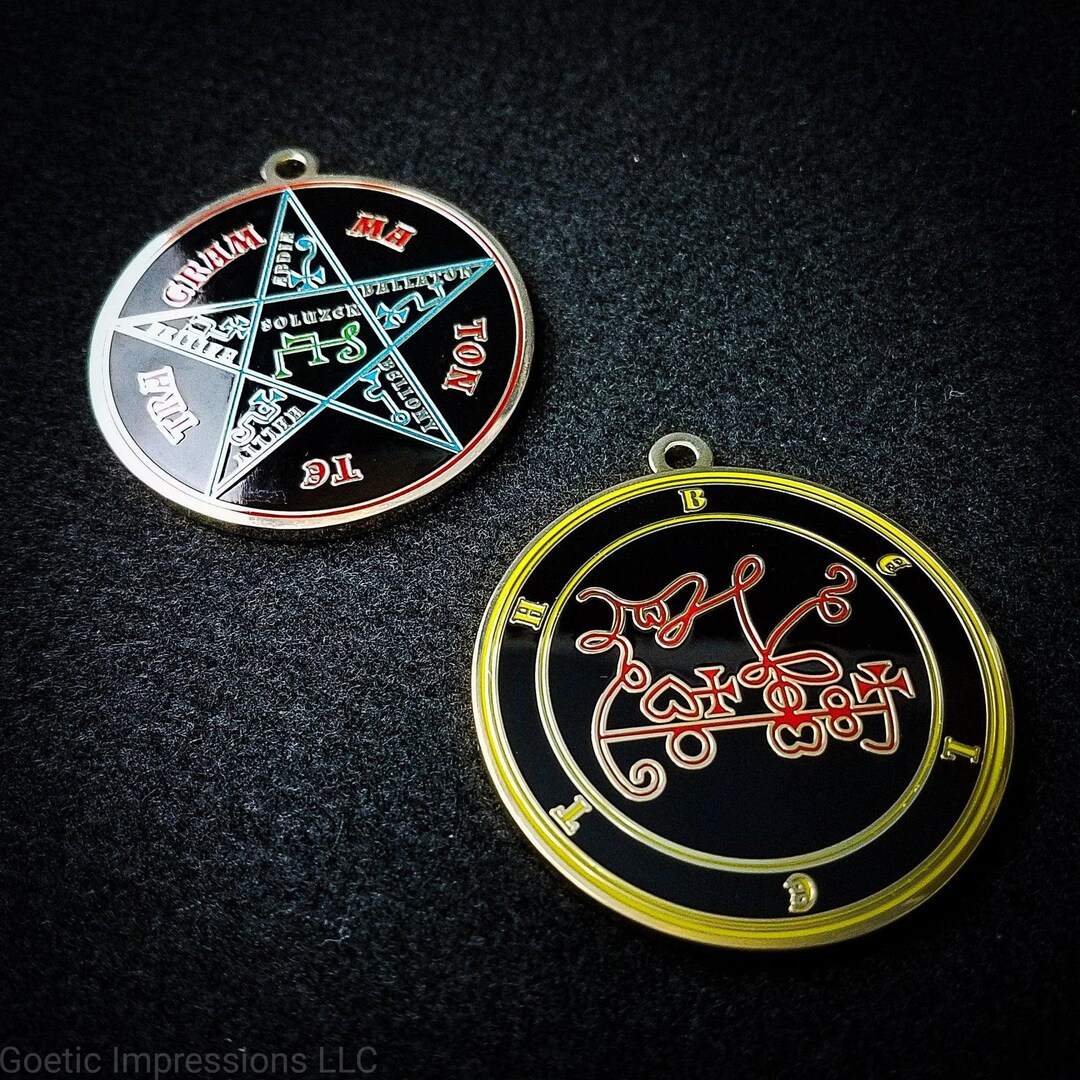 Seal of Beleth Sigil Necklace // Ars Goetia Demon Amulet // Lesser Key ...