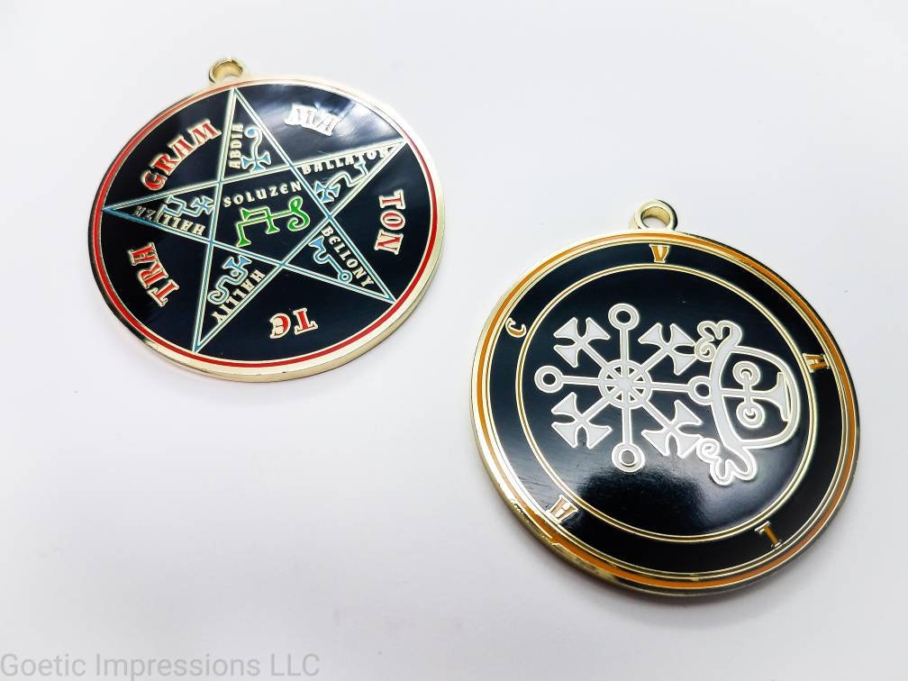 Valac Sigil Medallion: Lesser Key of Solomon Goetic Sigil Medallion - Etsy