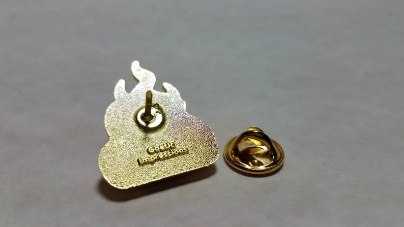 Fire Elemental Enamel Pin // Alchemical Symbol Lapel Pin | Etsy