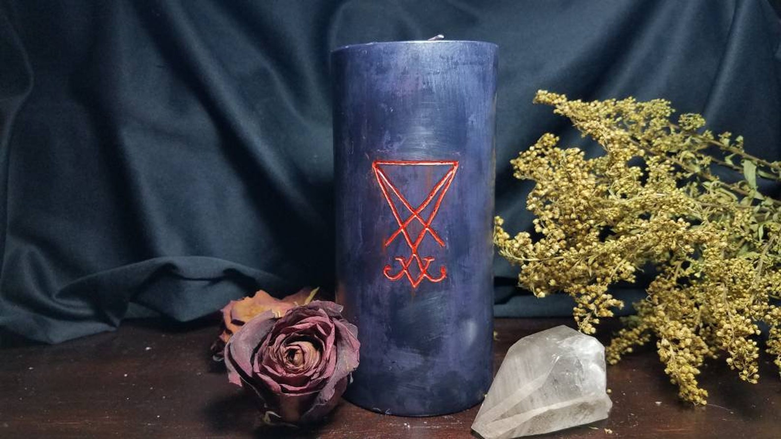 Lucifer Sigil Candle Demon Seal Candle for Devotional Altar | Etsy