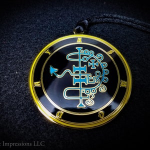 Seal of Asmoday (asmodeus) // Ars Goetia Demon Sigil Necklace // Lesser ...