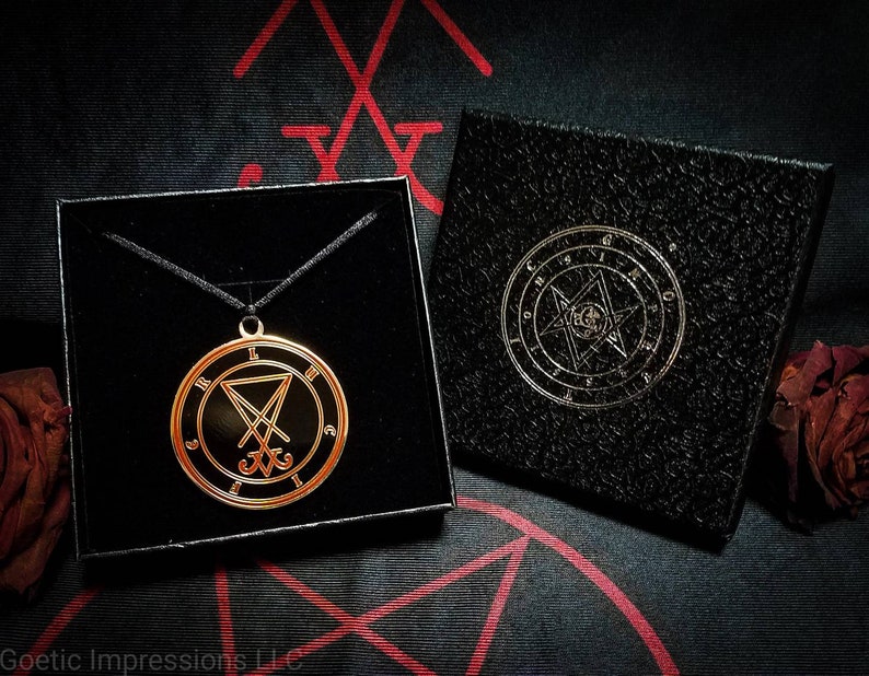 Lucifer Sigil Pendant Satanic Ritual Medallion - Etsy