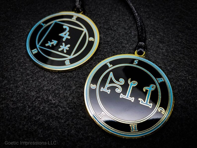 Archangel Sachiel Sigil Medallion Heptameron Inspired - Etsy