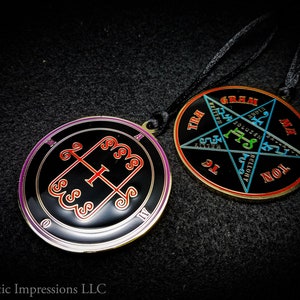 Seal of Amon Lamen / Ars Goetia Demon Sigil Necklace / Lesser Key of ...
