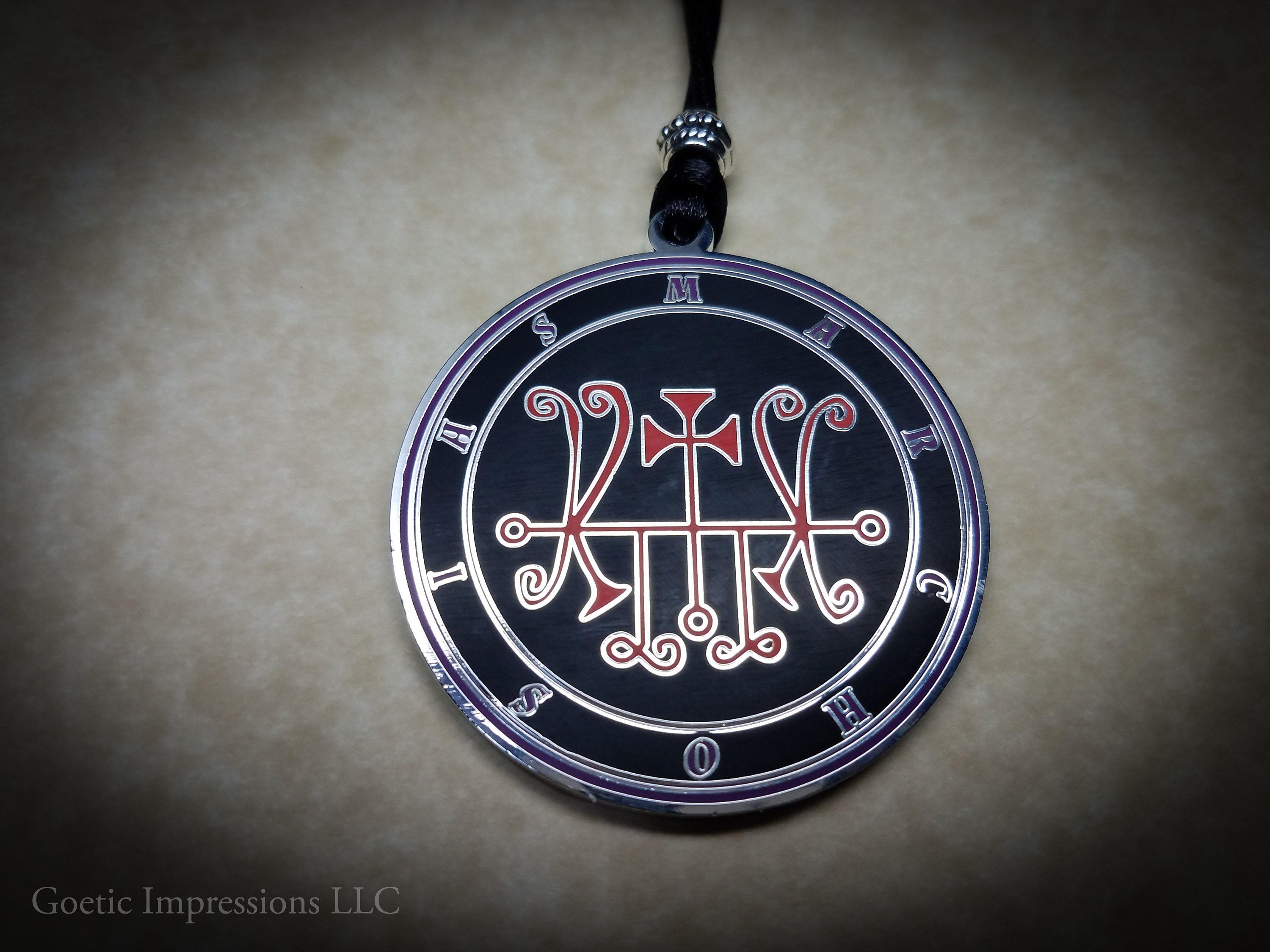 Seal of Marchosias // Ars Goetia Demon Sigil Necklace // - Etsy