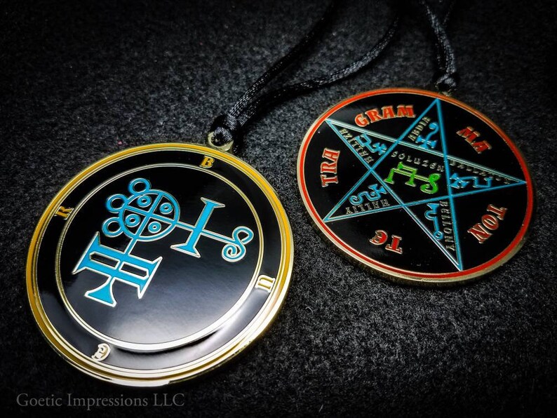Buer Sigil Necklace // Ars Goetia Demon Seal Pendant for Goetic ...