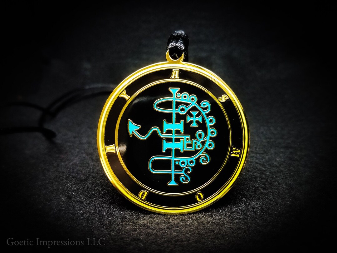 Asmoday Sigil Amulet (asmodeus) // Ars Goetia Demon Seal Pendant ...