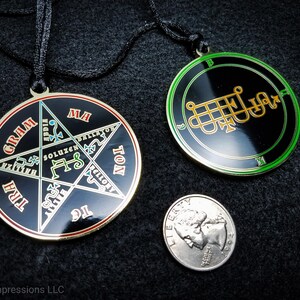 Brass Bune Sigil Pendant // Ars Goetia Demon Seal Necklace // Lesser ...