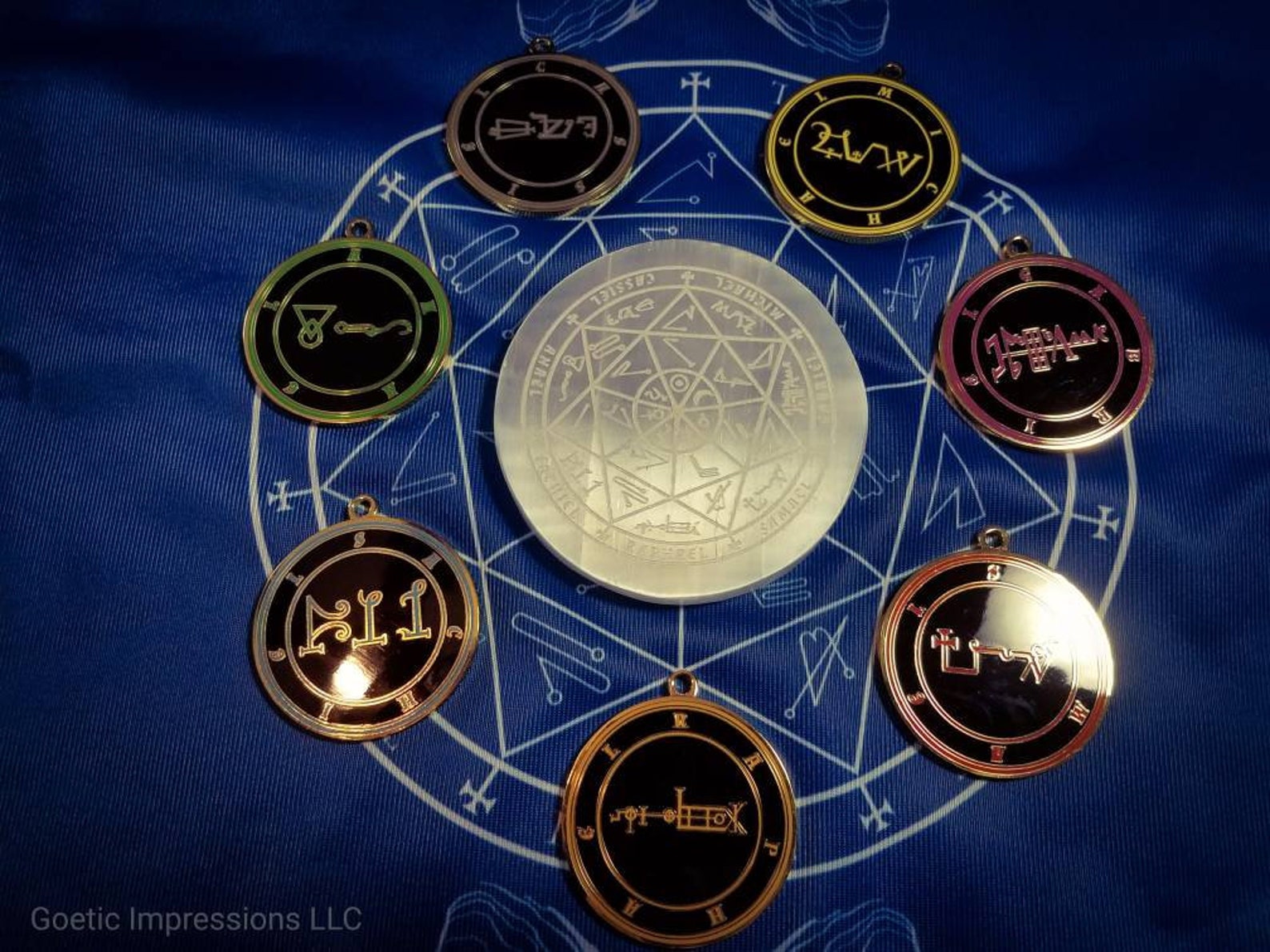 Archangel Seal Altar Cloth: 7 Planetary Spirit and Intelligences Sigils ...