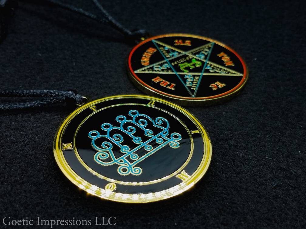 Paimon Sigil Necklace // Ars Goetia Demon Seal // Lesser Key of Solomon ...