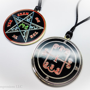 Seal of Amon Lamen / Ars Goetia Demon Sigil Necklace / Lesser Key of ...