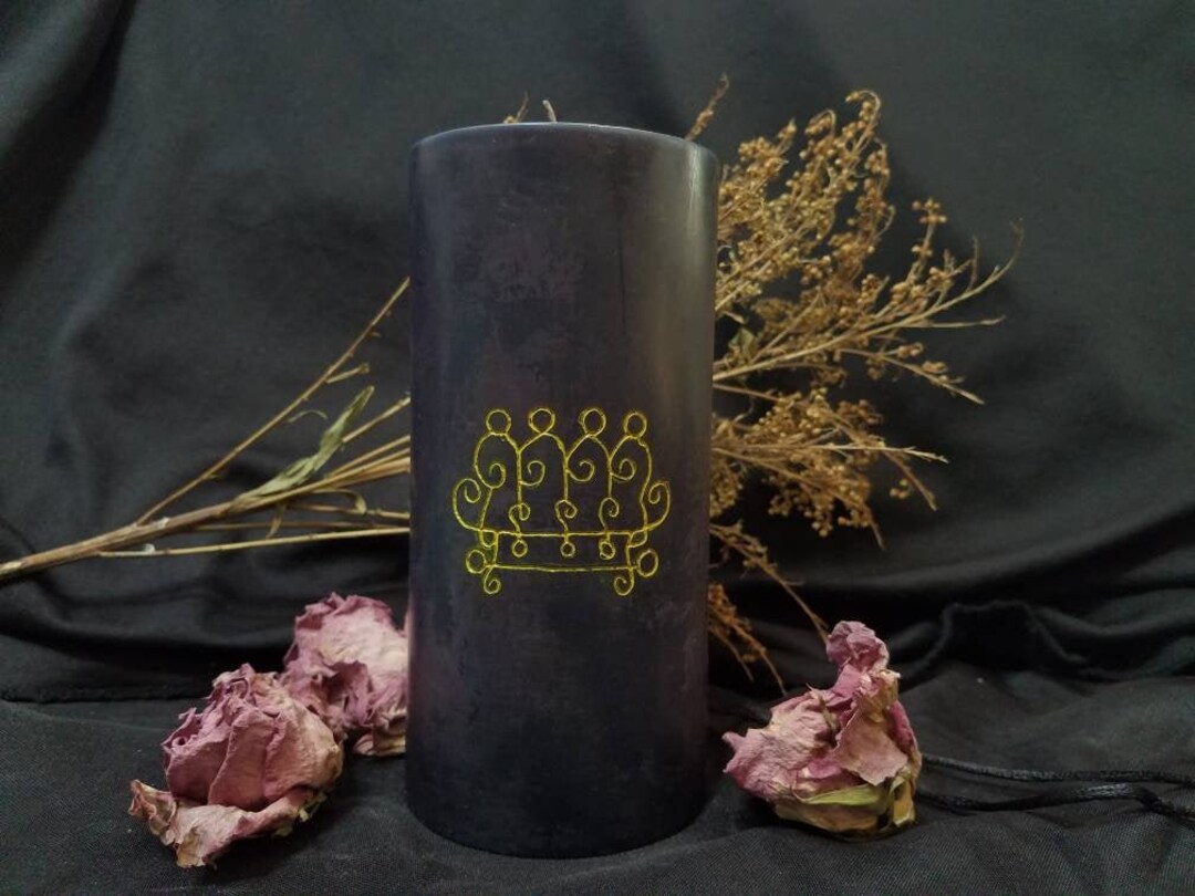 Paimon Sigil Candle // Ars Goetia Paimon Candle // Goetic Demon Seal ...