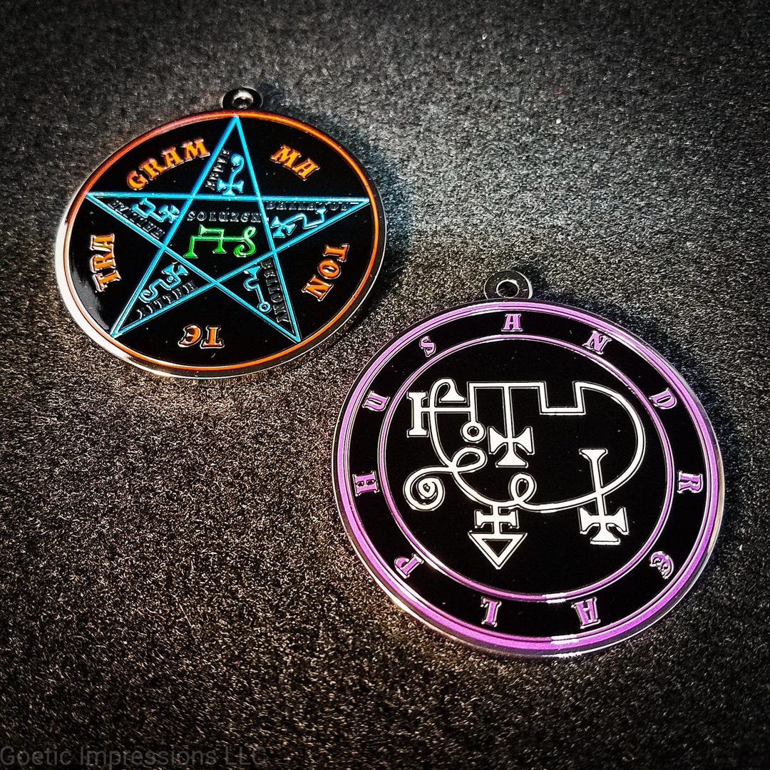 Andrealphus Sigil Medallion: Lesser Key of Solomon Goetic Sigil ...
