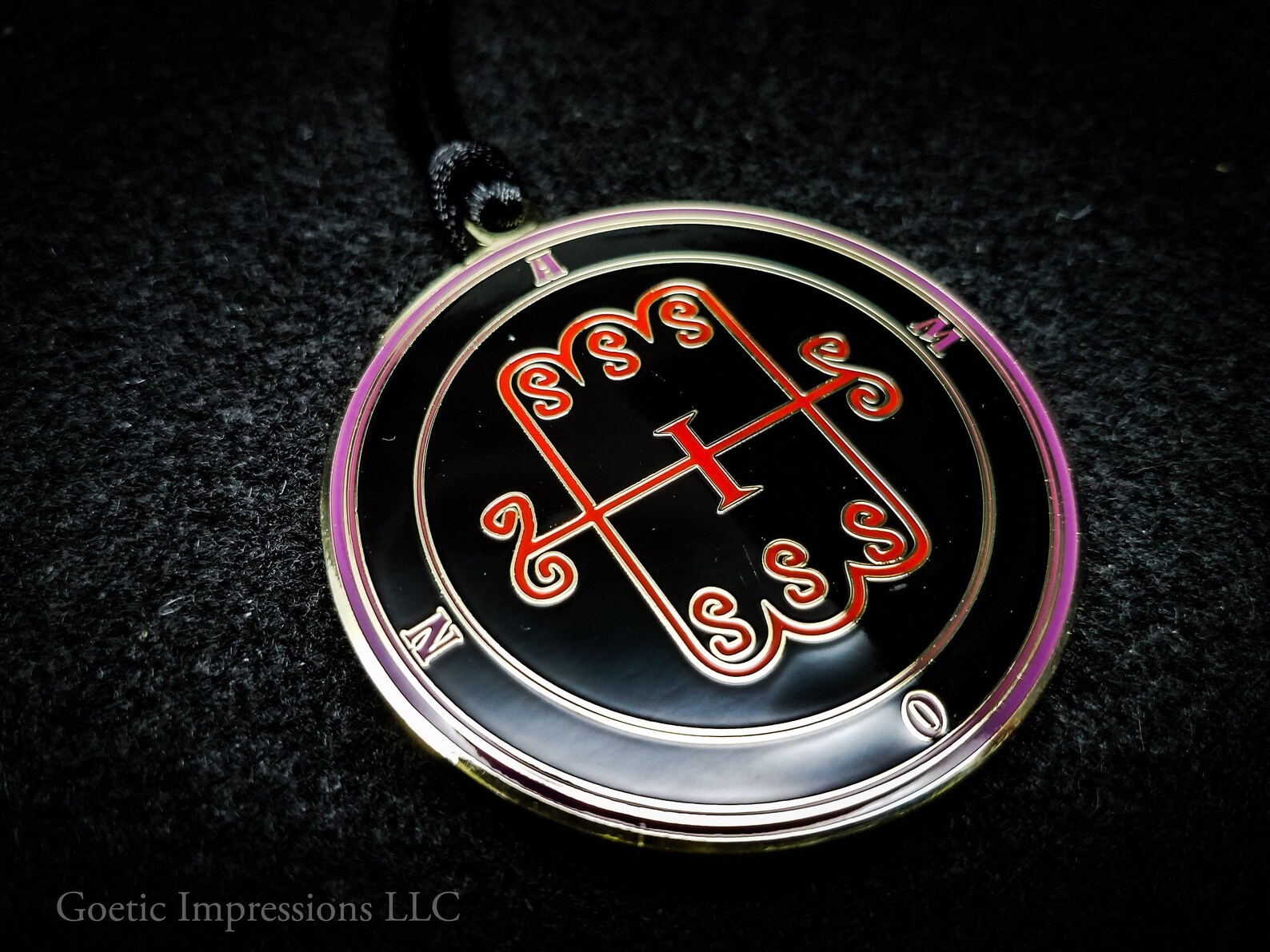 Seal of Amon Lamen / Ars Goetia Demon Sigil Necklace / Lesser Key of ...