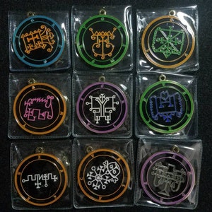 All 72 Ars Goetia Seal Medallions: Lesser Key of Solomon, Ritual ...