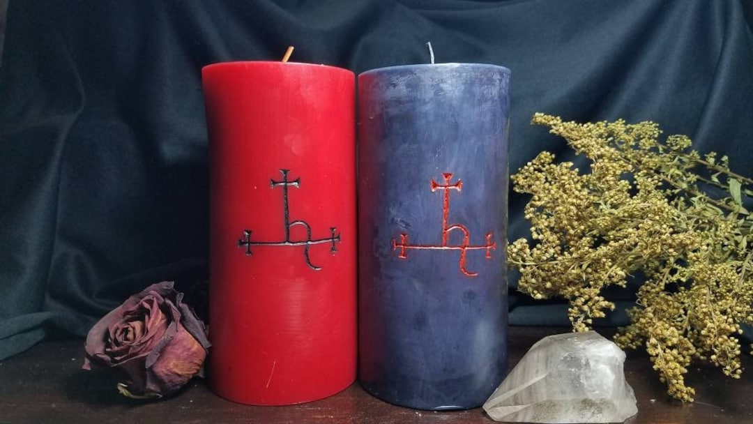 Lilith Sigil Candle, Demoness Seal Candle for Devotional Summoning - Etsy
