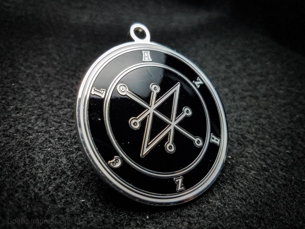 Colgante Azazel Sigil Medallón Ritual Satánico | Etsy