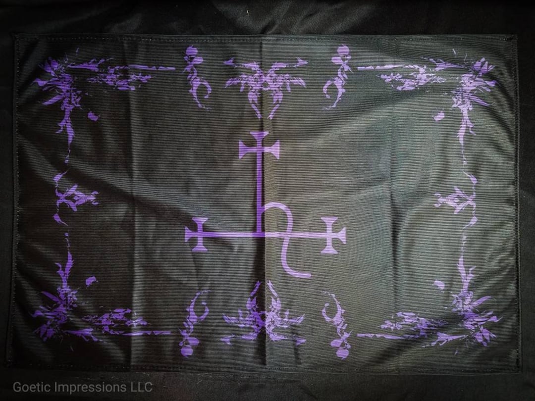 Purple Lilith Altar Cloth // Left Hand Path Altar Cloth // Luciferian ...