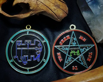 Seal of Balam // Ars Goetia Demon Sigil Necklace // Lesser Key | Etsy
