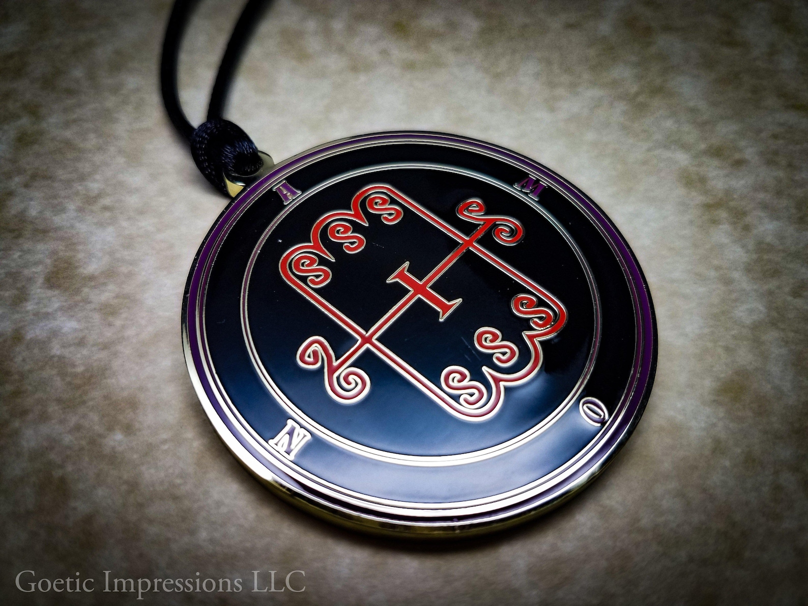 Seal of Amon Lamen / Ars Goetia Demon Sigil Necklace / Lesser Key of ...